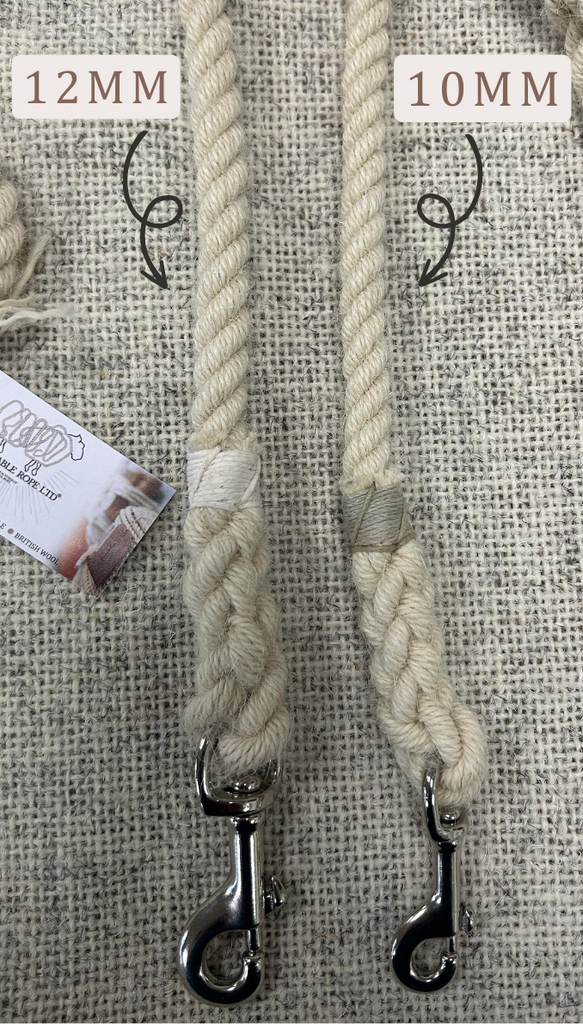 Luxurious 100% British Wool Dog Leads - 3 Ply 10mm Sutton Rope ...